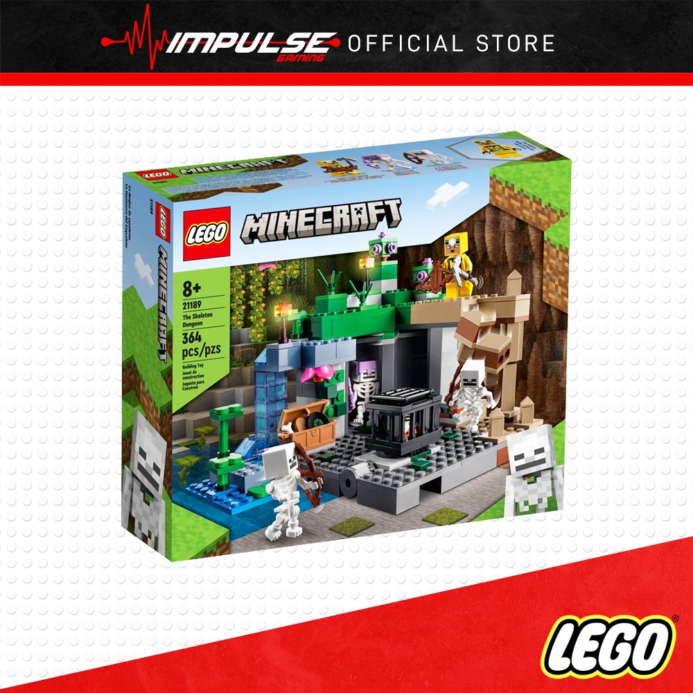 LEGO 21189 Minecraft - The Skeleton Dungeon | Shopee Malaysia