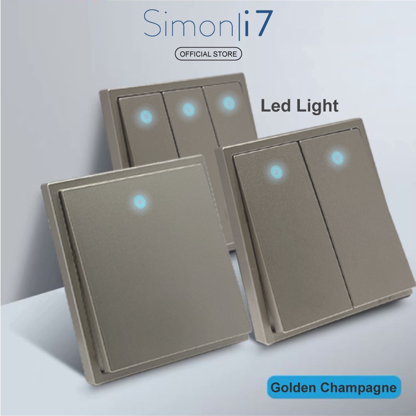 Simon I7 Series LED Switch / Switches & Socket Outlet (GOLDEN CHAMPAGNE ...