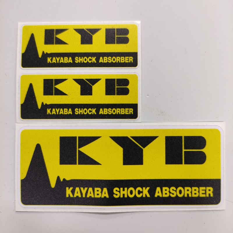 KYB Kayaba Shock Absorber Sticker Logo Original Design One Set 3 Pcs ...