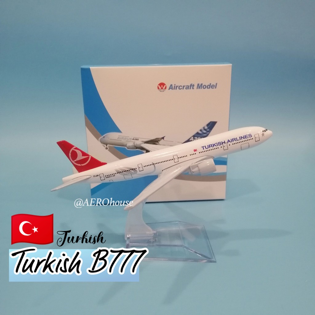 Latest Aeroplane/115 Aircraft Model- Turkish B777 in 15cm | Shopee Malaysia