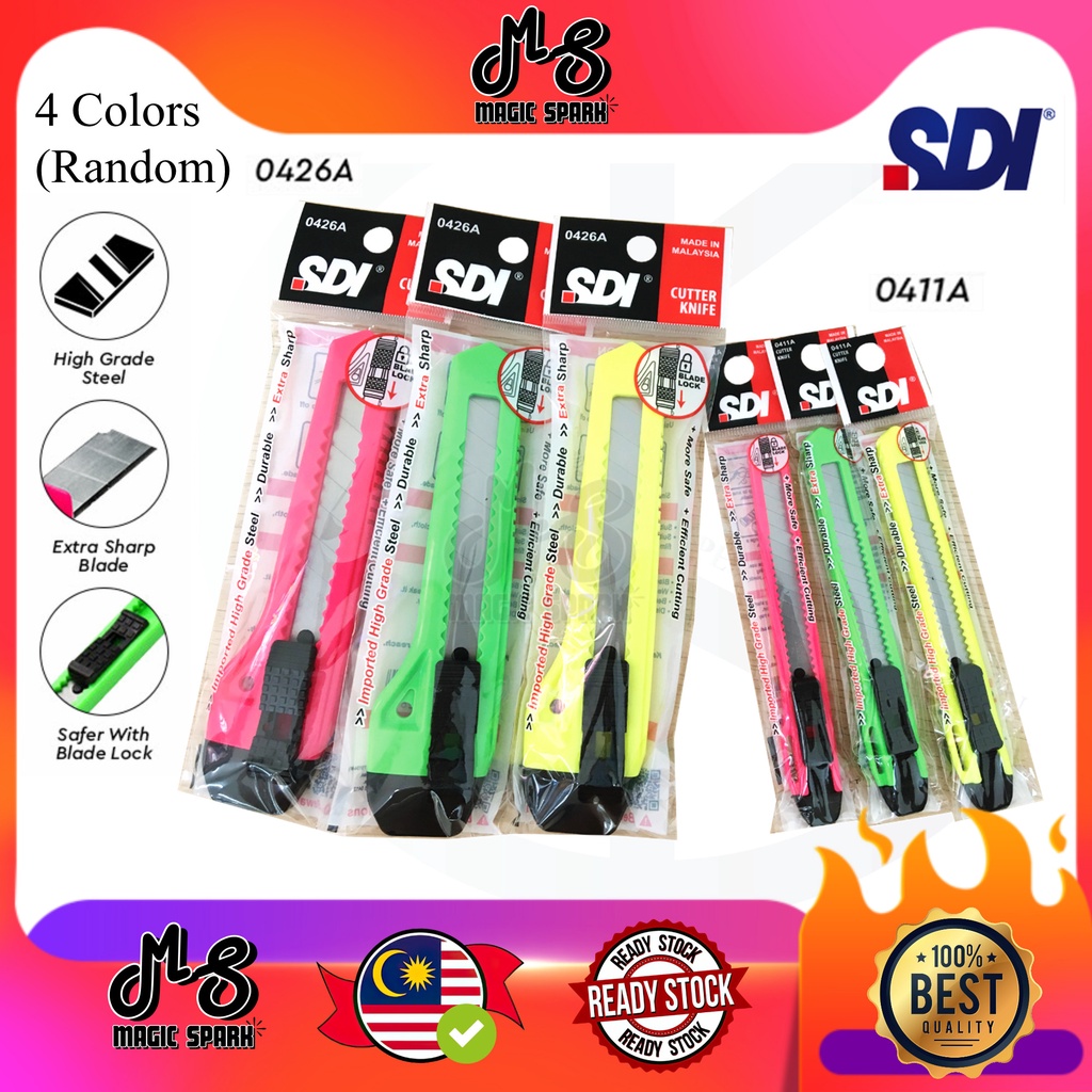 SDI 0411A & 0426A Cutter Knife 9mm & 18mm | Shopee Malaysia