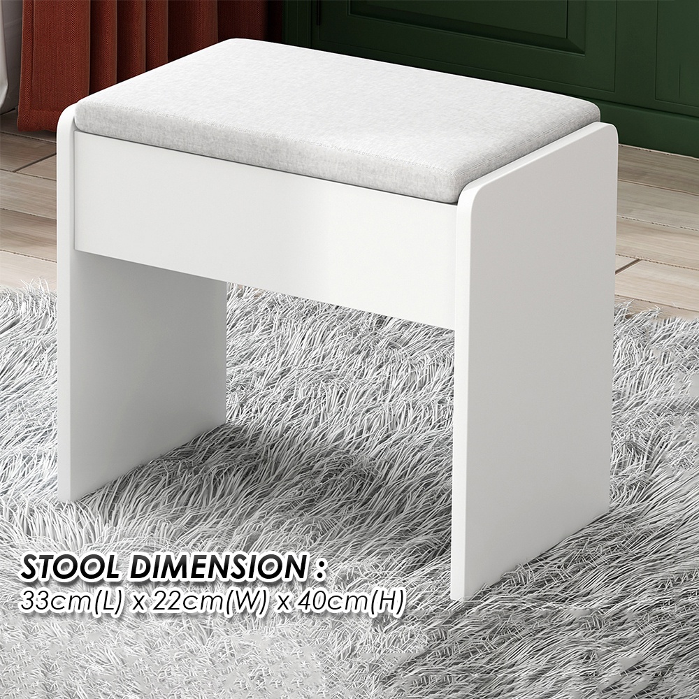 QB Makeup Dressing Stool Modern Simple Bench Small Stool Fabric ...