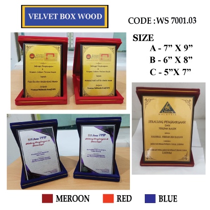 VELVET BOX WOOD/ "MURAH" / PLAK BALDU HARI ANUGERAH/CENDERAHATI ...
