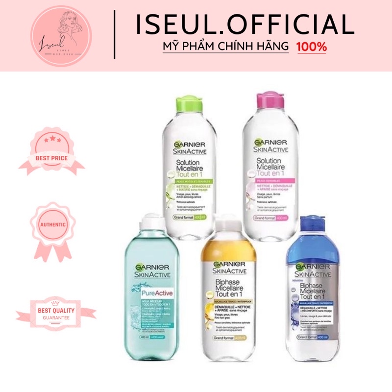 (BILL Brand) Garnier Micellar Water Makeup Remover 400ml | Shopee Malaysia