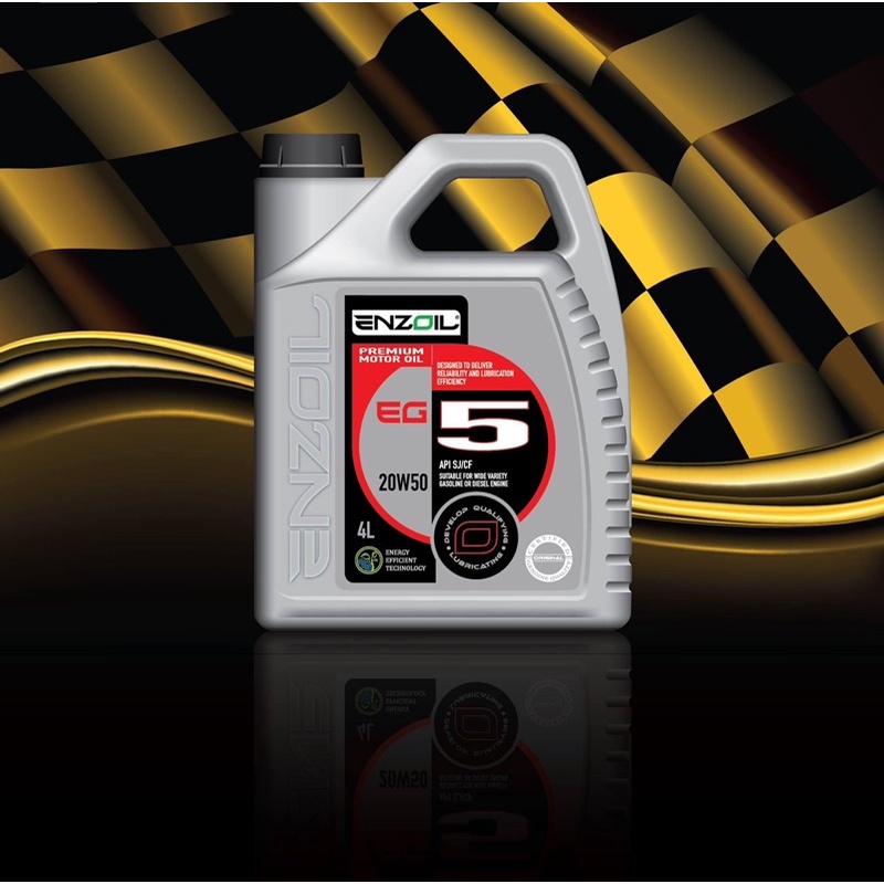 Enzoil EG5 SAE 20W/50 API SJ/CF engine oil (1 liter & 4 liter) | Shopee ...