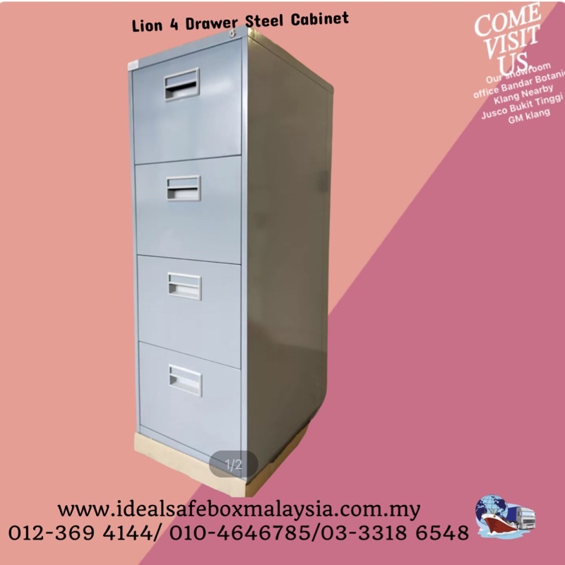 Steel 4 drawer cabinet filing cabinets LX44P cabinet steel drawer ...