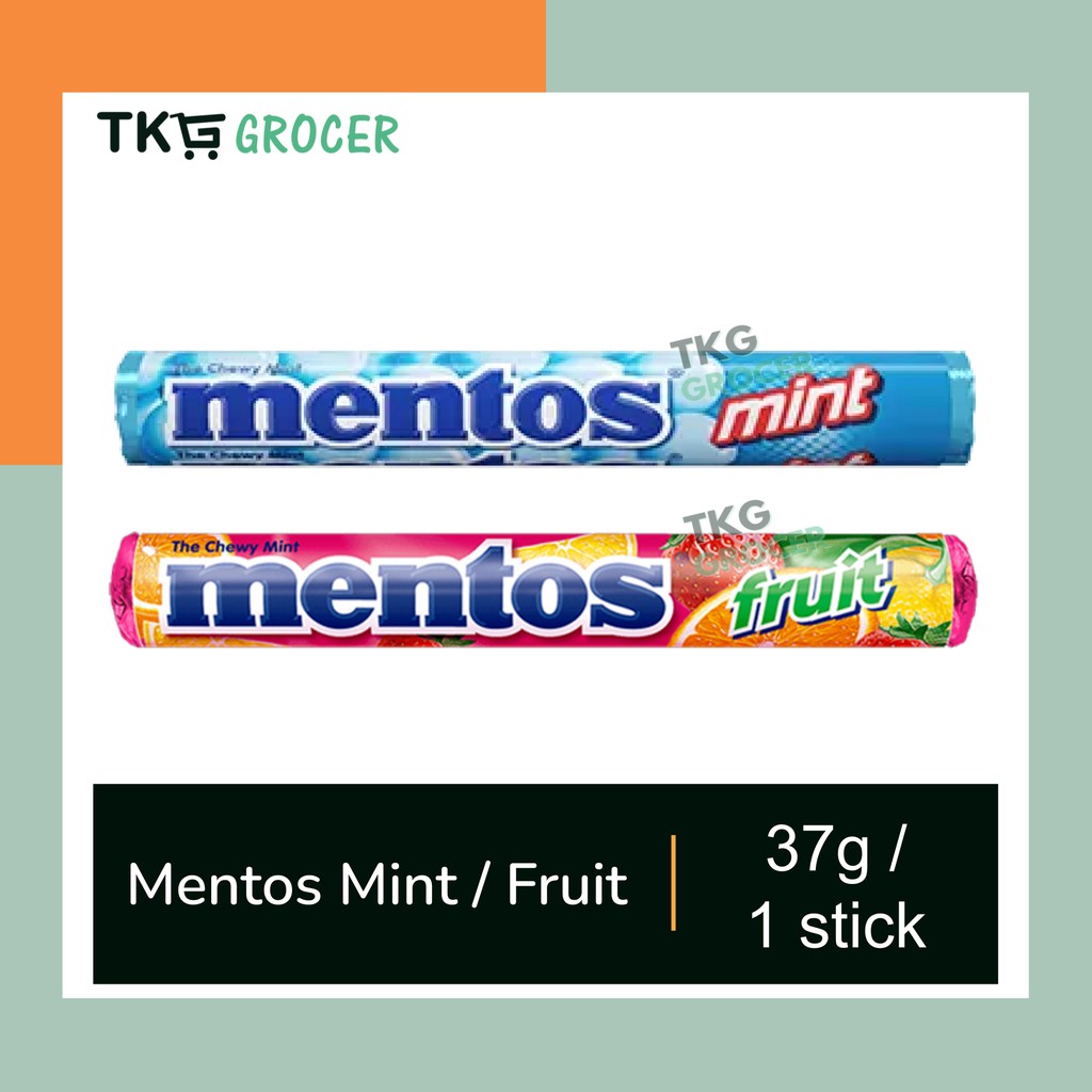 Mentos Mint/Fruit 1stick (37g) | Shopee Malaysia