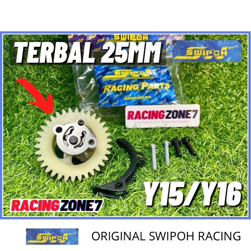 100% ORIGINAL SWIPOH Y15 Y16 Racing Oil Pump (Terbal 25mm) Super Pro ...