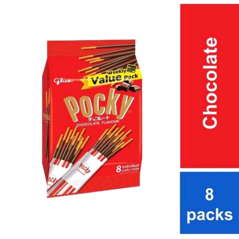 Glico Pocky Family Pack (8pack) -176g(Chocolate) | Shopee Malaysia