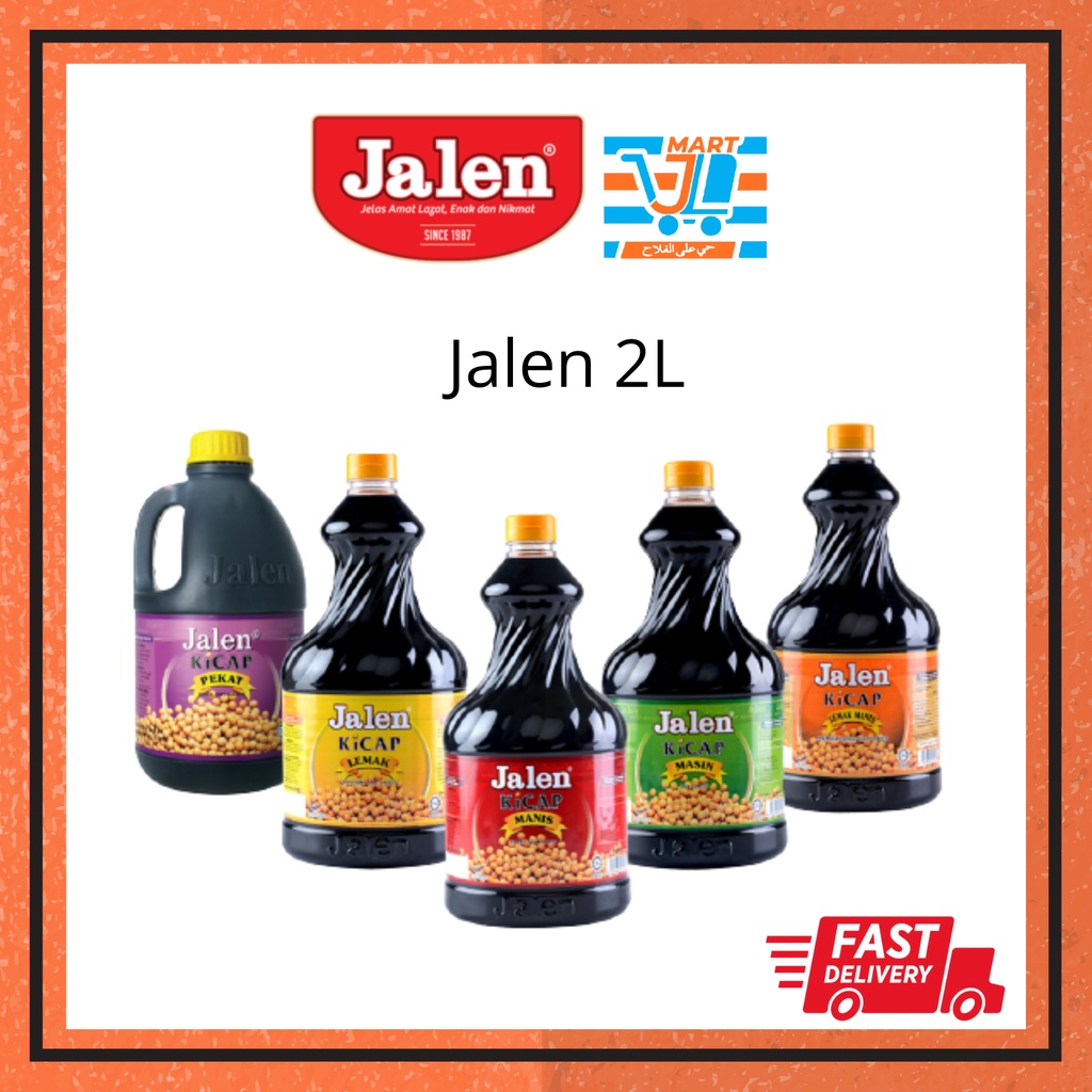 JALEN Kicap Manis/ Masin/ Lemak Manis/ Lemak 2L (READY STOCK) | Shopee ...