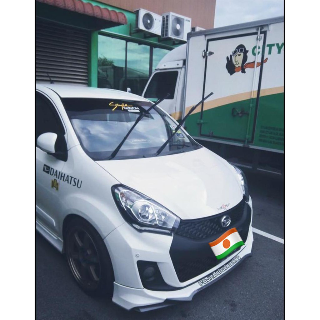 Myvi Icon Se Rear & Front Gear up (PU) Skirt Complete Set - Free 1 Pcs ...