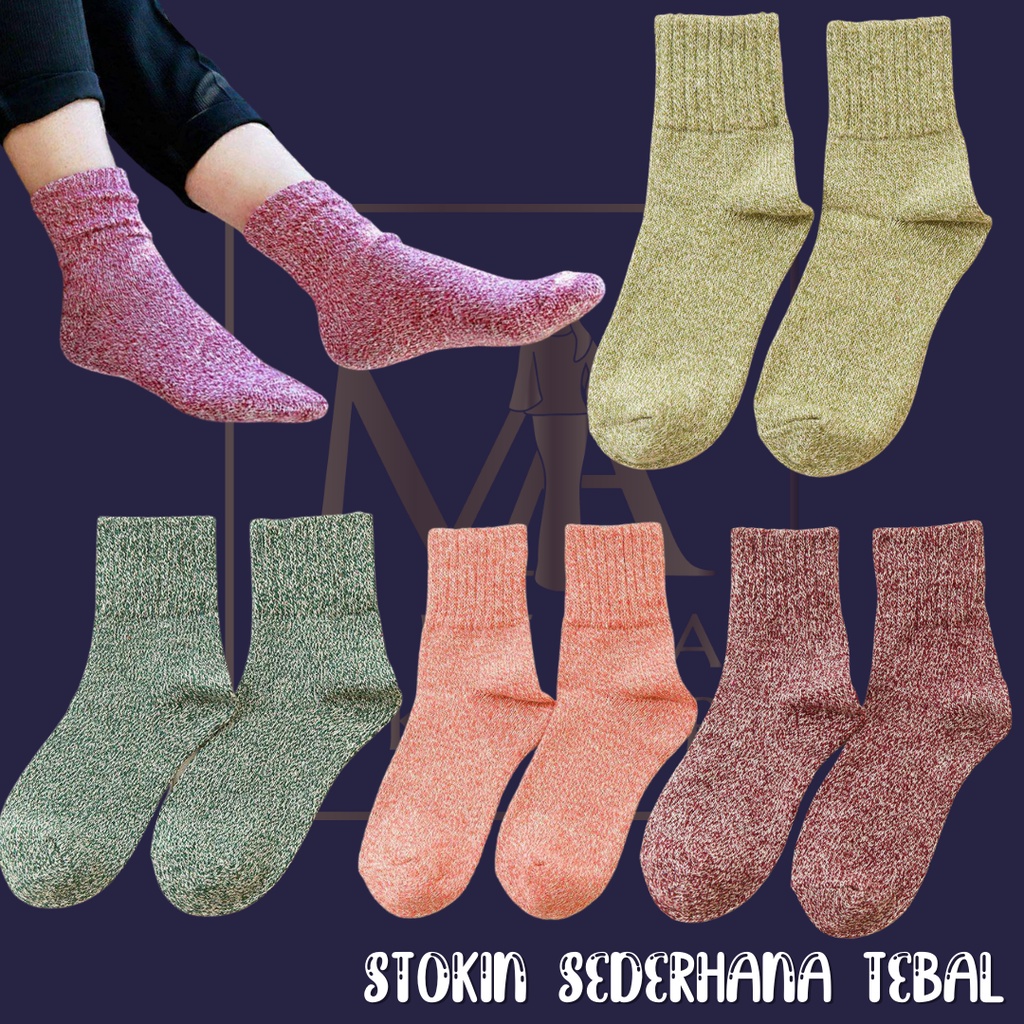 STOKIN SEDERHANA TEBAL / STOKING SUKAN / HARIAN / KERJA | Shopee Malaysia