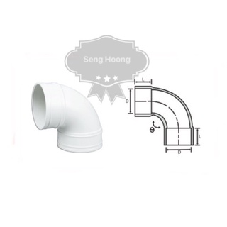 200mm~160mm Upvc Sweep Bend 45 degree / 90 degree Upvc Elbow Pvc Pipe ...