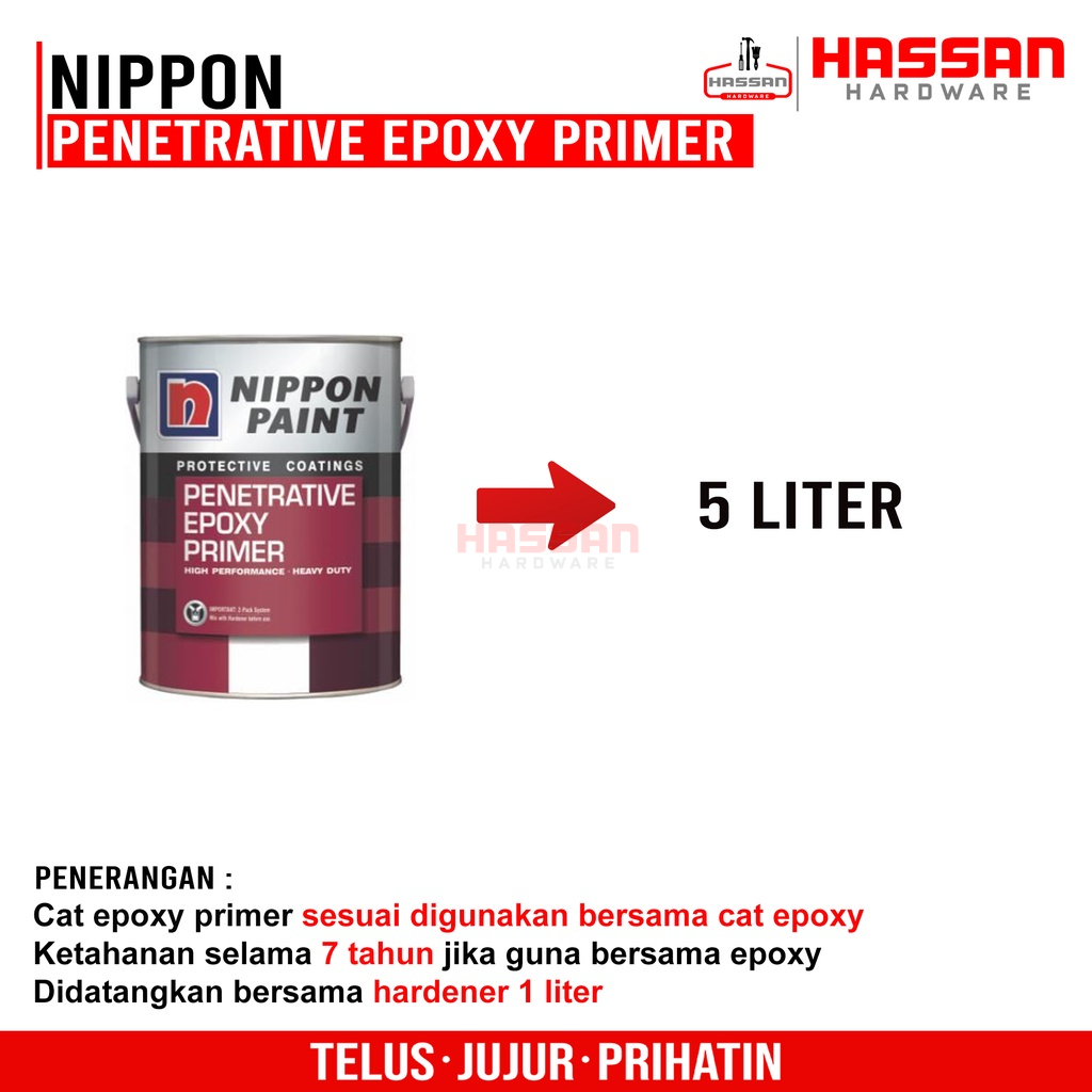 CAT EPOXY PRIMER // CAT UNTUK DIGUNAKAN BERSAMA CAT EPOXY // NIPPON ...