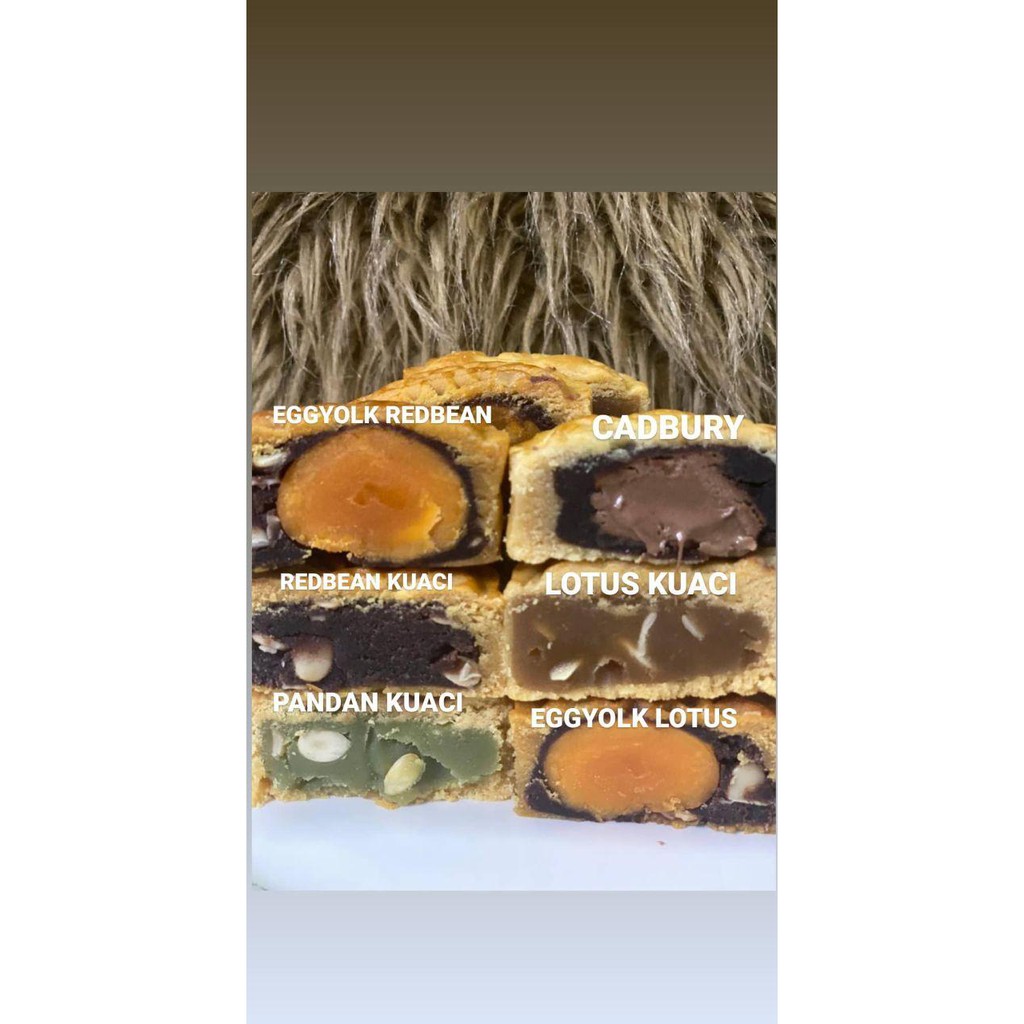 [PREORDER] MOONCAKE KUIH BULAN HALAL HOMEMADE 65G ASSORTED | Shopee ...