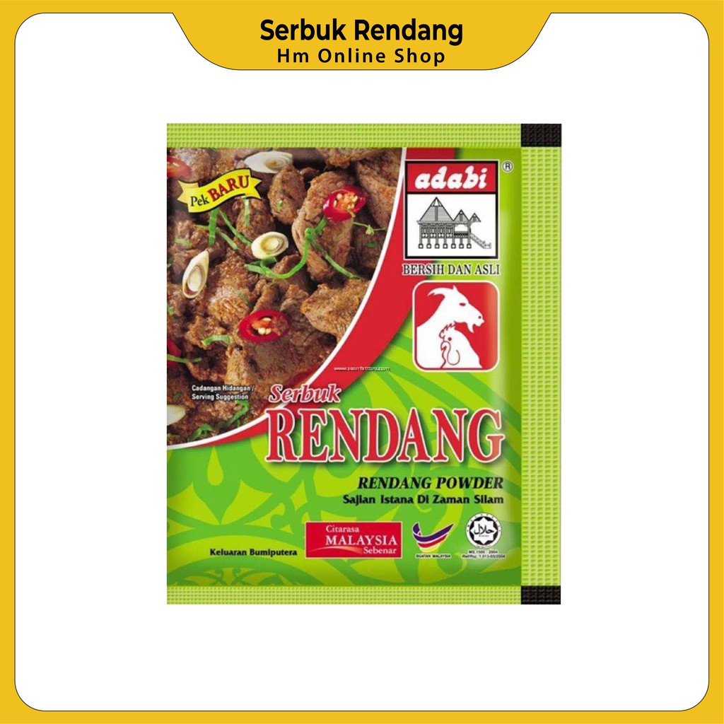 ADABI Serbuk Rendang Ayam Dan Daging Powder (24 Gram) | Shopee Malaysia