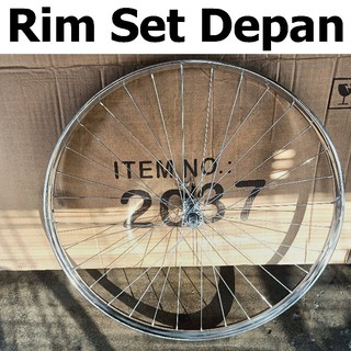 Classic 28 Inch Bicycle Rim Wheel Set Roda Basikal Tua Basikal Klasik ...