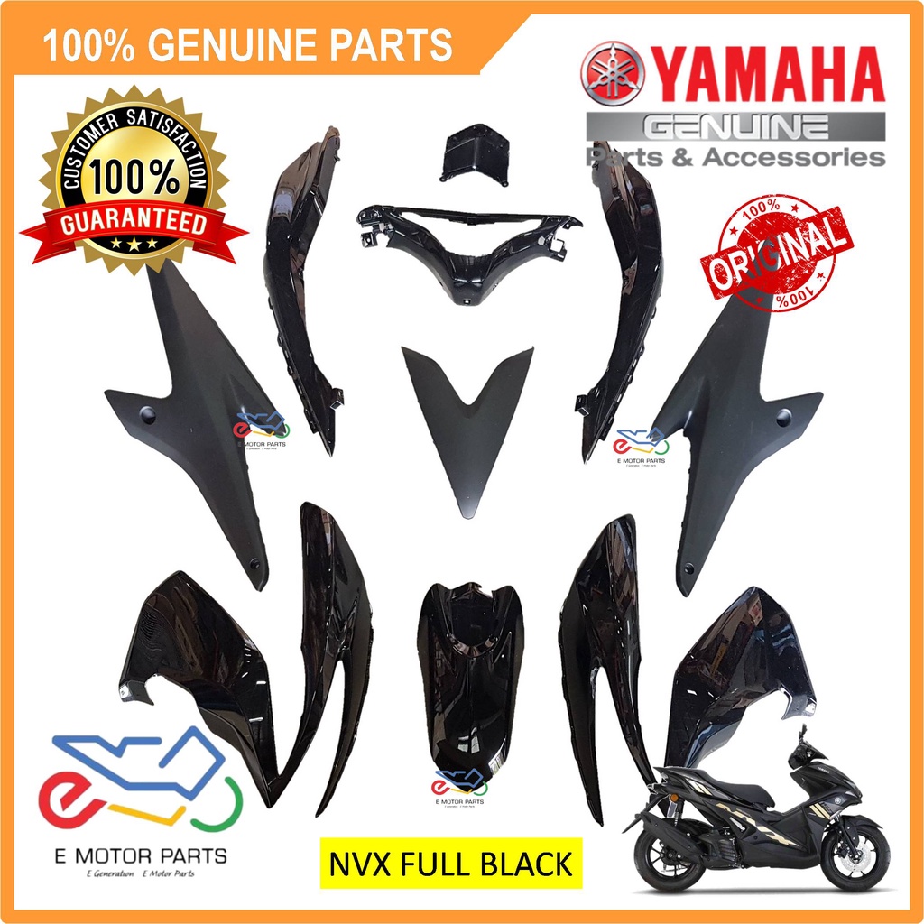 NVX BODY COVER SET NVX155 BG33 SMX FULL BLACK COLOR NVX BODYSET BODY ...