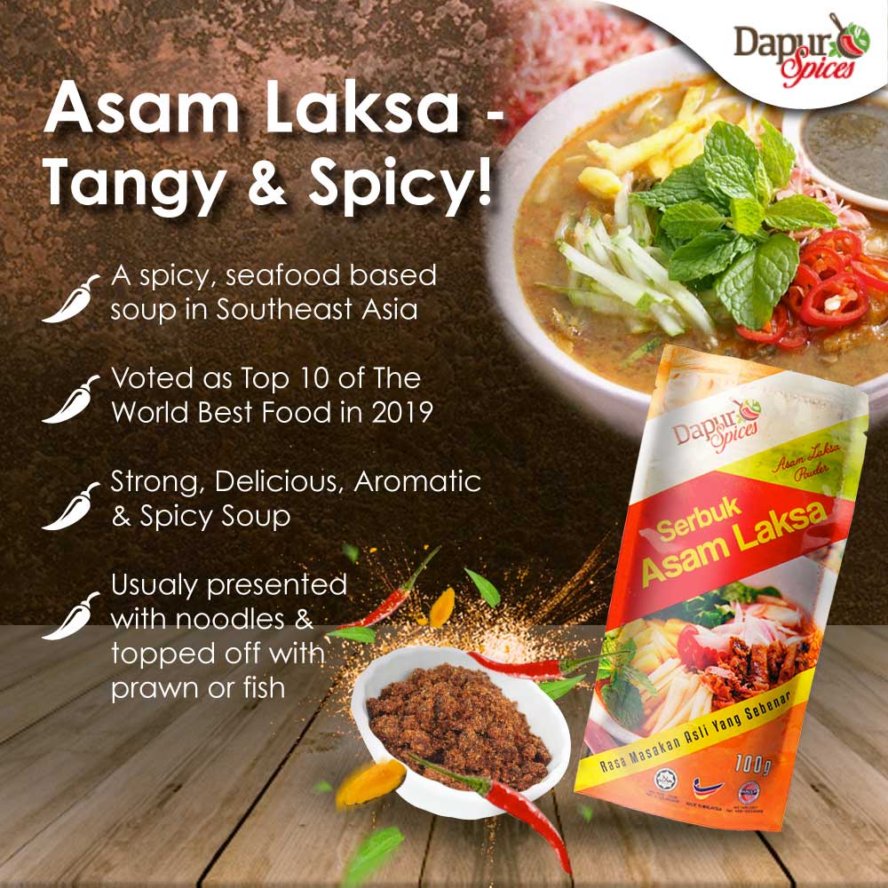 Dapur Spices Asam Laksa Powder 100g | Shopee Malaysia