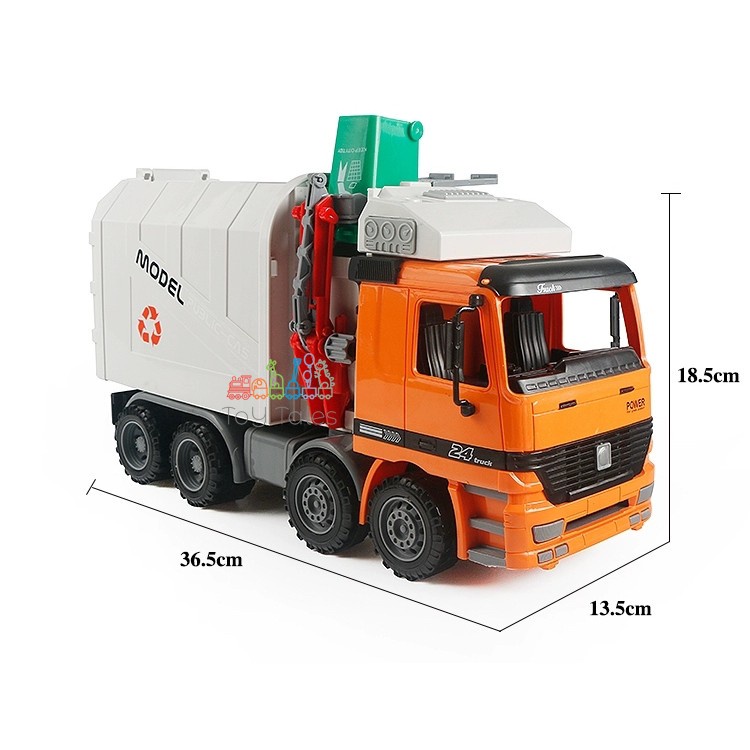 GARBAGE TRUCK TOY [Rubbish Bin Toys BIG Extra Large 1:10 ] Lori Sampah ...