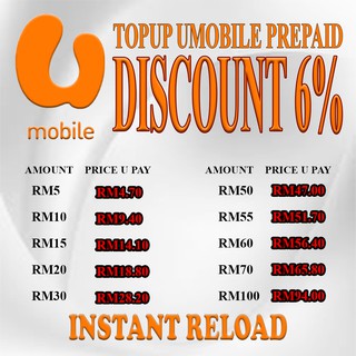 u mobile top up - Prices and Promotions - Oct 2022 | Shopee Malaysia
