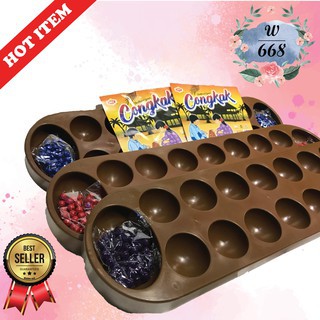 Malaysia Traditional Games Plastic Congkak With Free 2 Pack Marbles ...