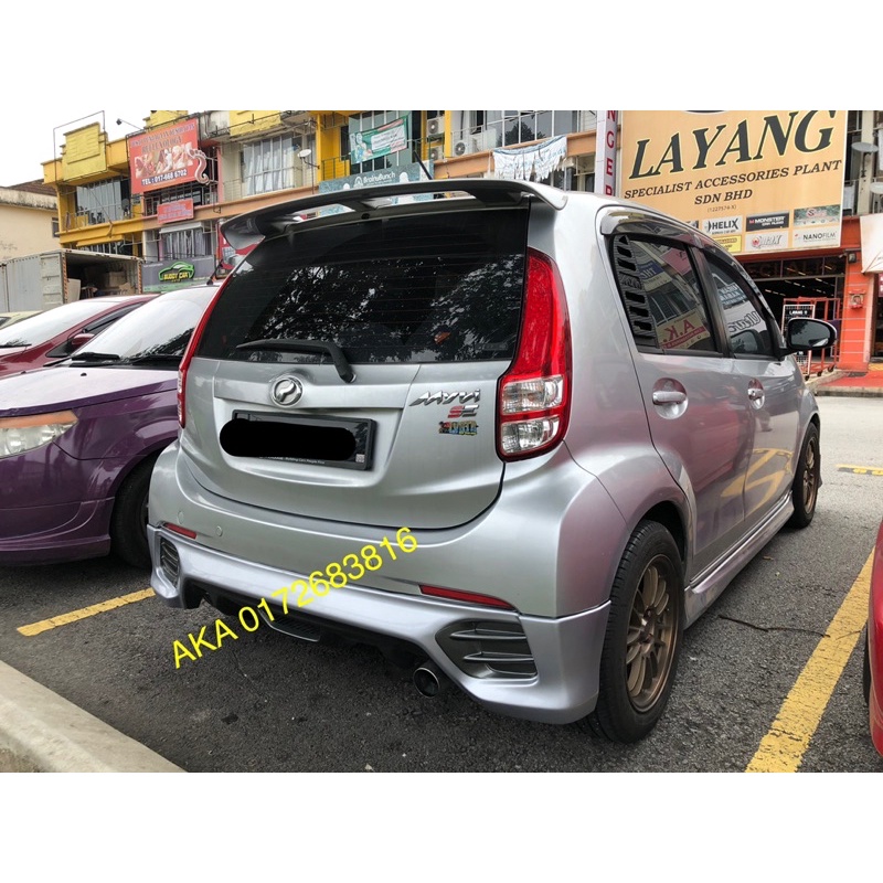 Perodua Myvi Lagi best Se 2012 2014 Rear Skirt Extreme No Paint ...