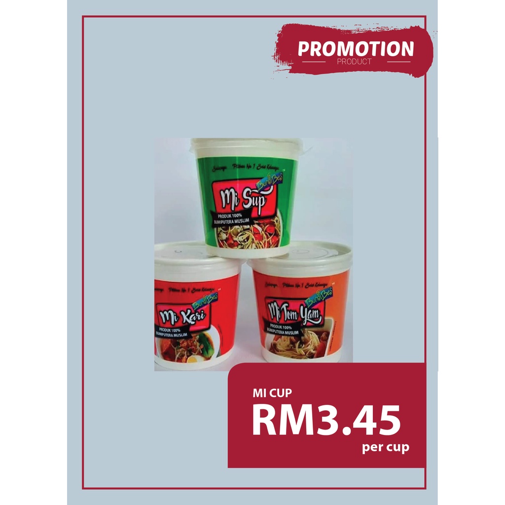 Mi-Cup-Perencah-Tomyam,Sup,Kari-BumiBes | Shopee Malaysia