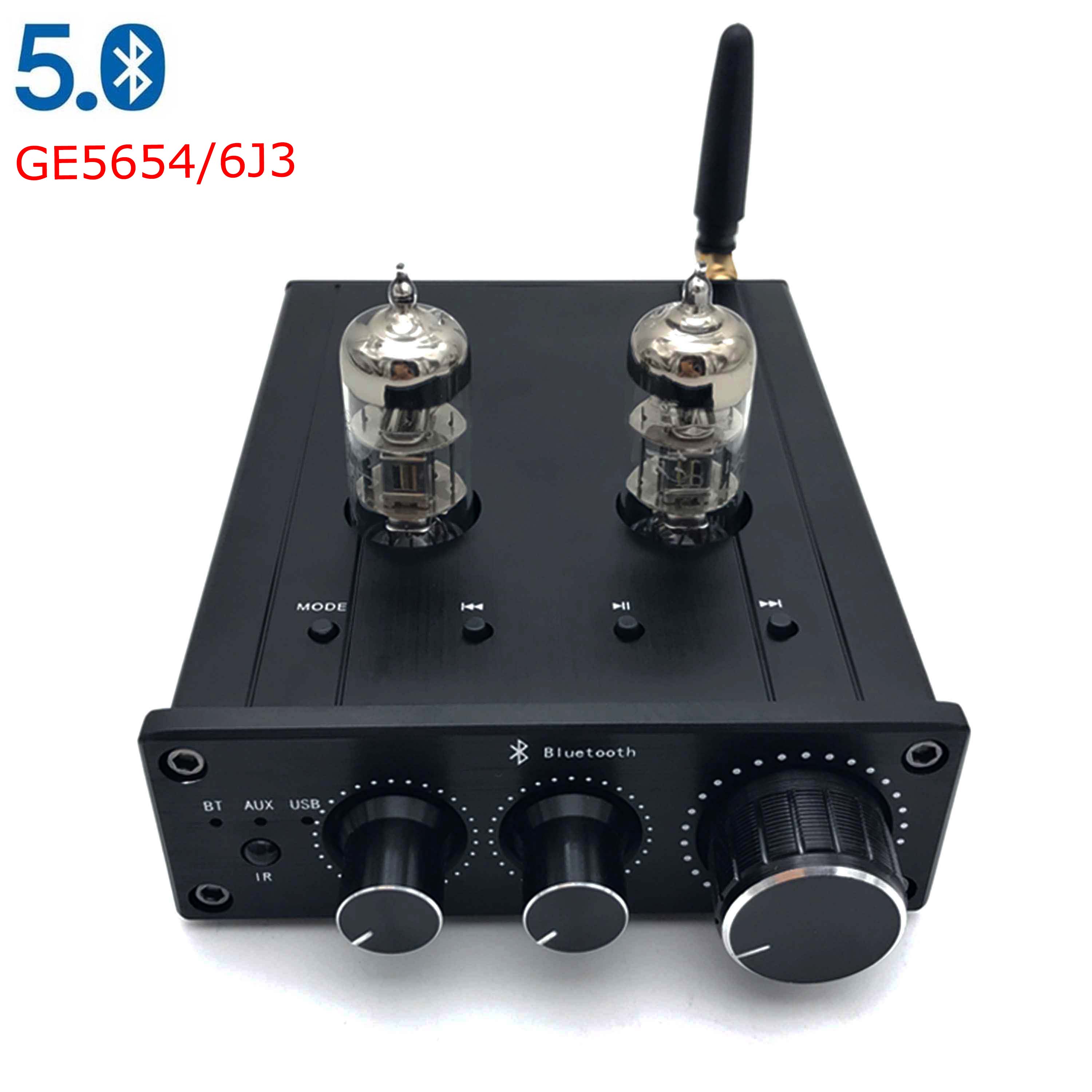 Bluetooth 5.0 Pre Amplifier GE5654/6J3 Tube Hifi Preamp Power ...