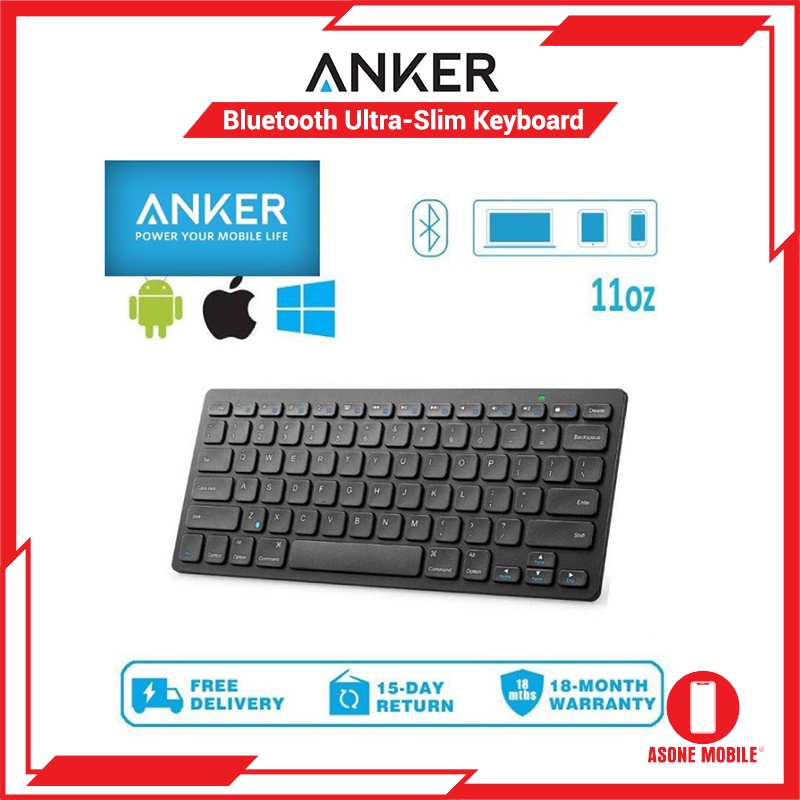 Original Anker A7726 Bluetooth Ultra-Slim Keyboard for Mobile and ...