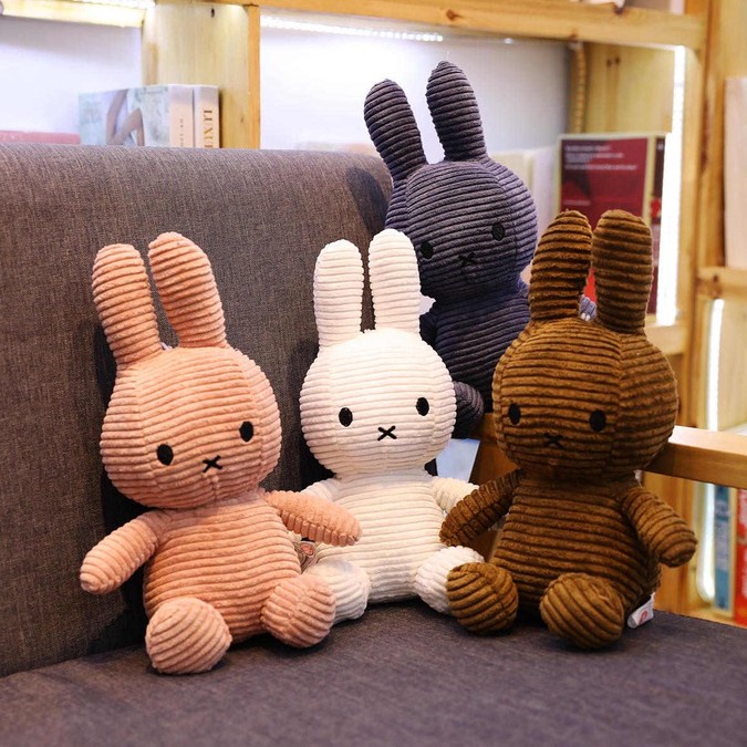 Kawaii Miffy Rabbit Plush Stuffed Animal Toys Cute Bunny Plush Toy Baby Soothing Rabbit Pillow ...