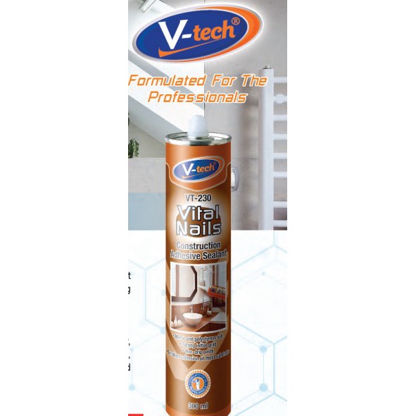 V-Tech / Vtech Silicone VT-230 Vital Nails Construction Adhesive ...