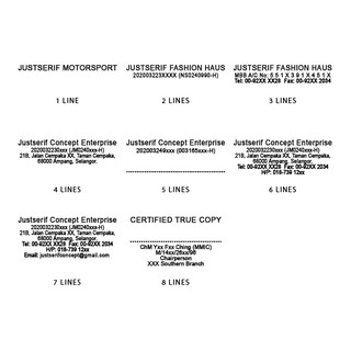 Rubber stamp custom, simple stamp, Name Stamp, Logo Stamp / Cop company ...