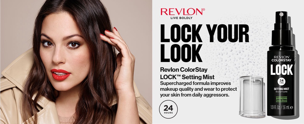 Revlon ColorStay Lock Setting Mist - 24HRS Wear, Lightweight, Non ...