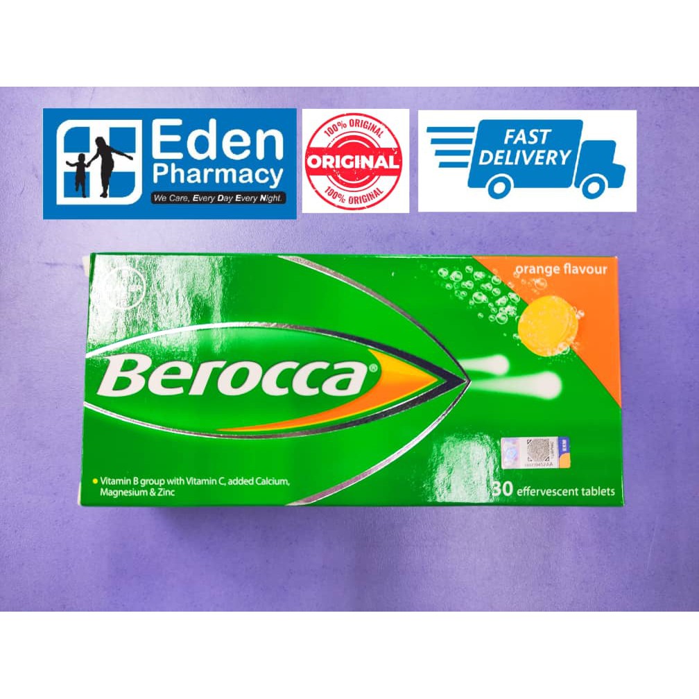 Berocca orange effervescent ( 30's ) ( Bayer berocca vitamin B vitamin ...