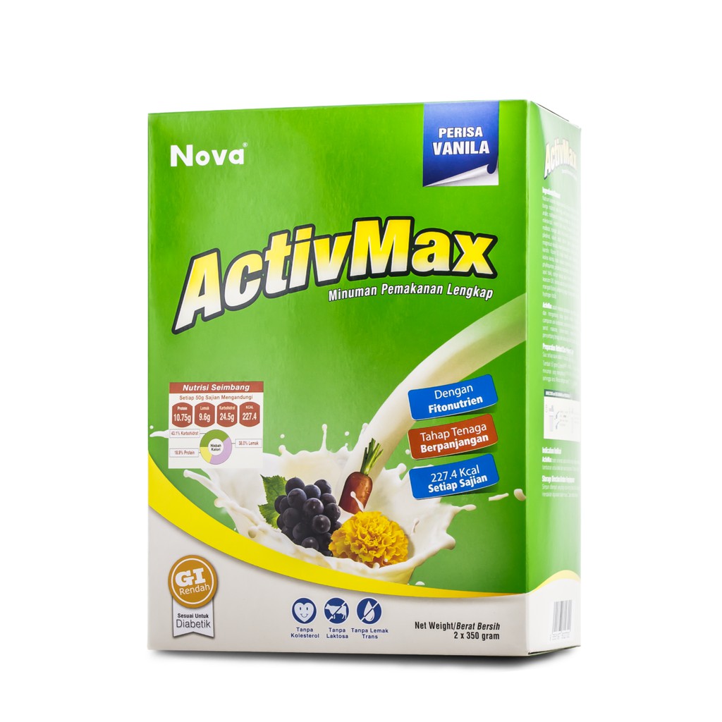 Nova ActivMax Vanilla Flavour 700 grams (Refill pack) | Shopee Malaysia