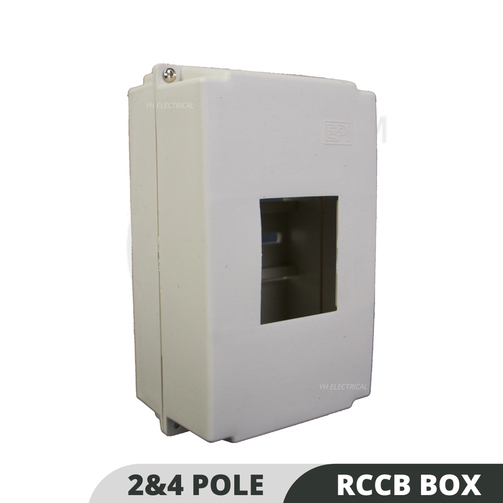 High Quality Electrical ELCB / RCCB PVC BOX 2Pole (Only Box) | Shopee ...