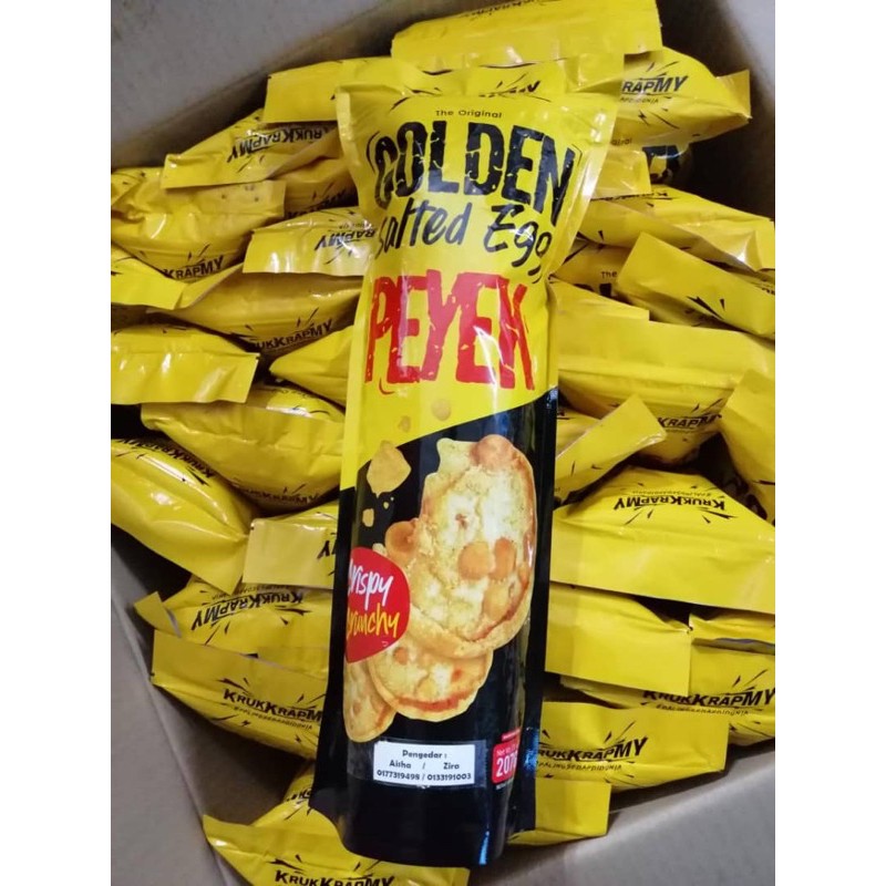 peyek golden salted egg krukkrapmy rempeyek cheese kerepek salted egg ...