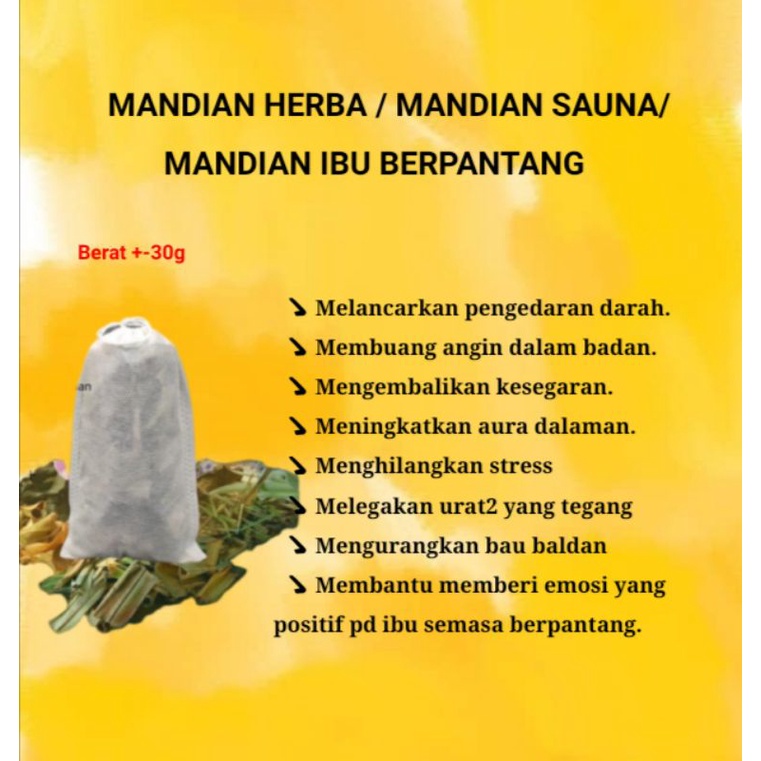 MANDIAN HERBA UNTUK WANITA BERPANTANG | Shopee Malaysia
