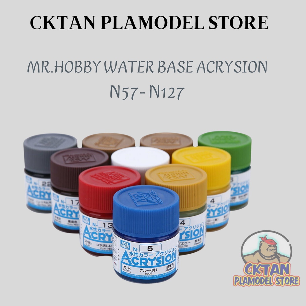 MR.HOBBY WATER BASE COLOR ACRYSION [ N57- N127 ] | Shopee Malaysia