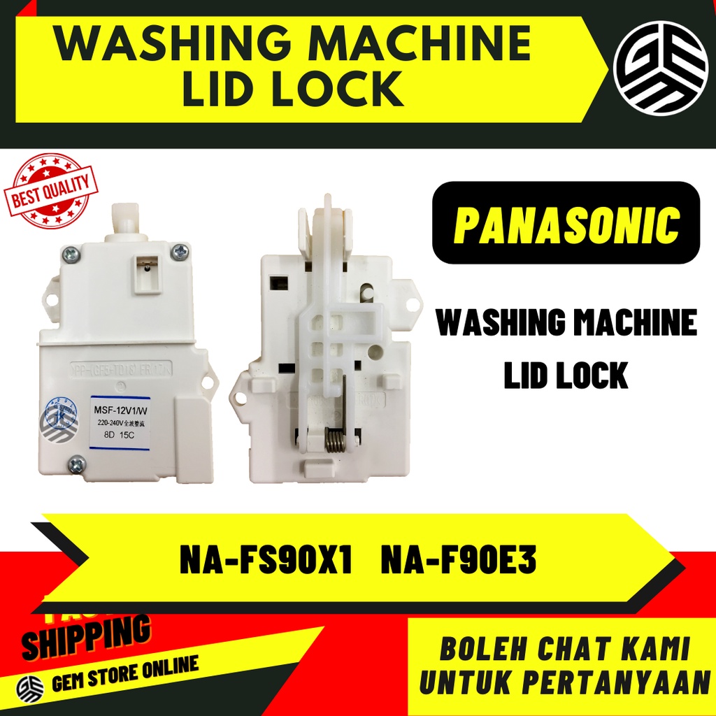 PANASONIC Washing Machine Lid Lock / Lock Pintu Mesin Basuh NA-FS90X1 ...