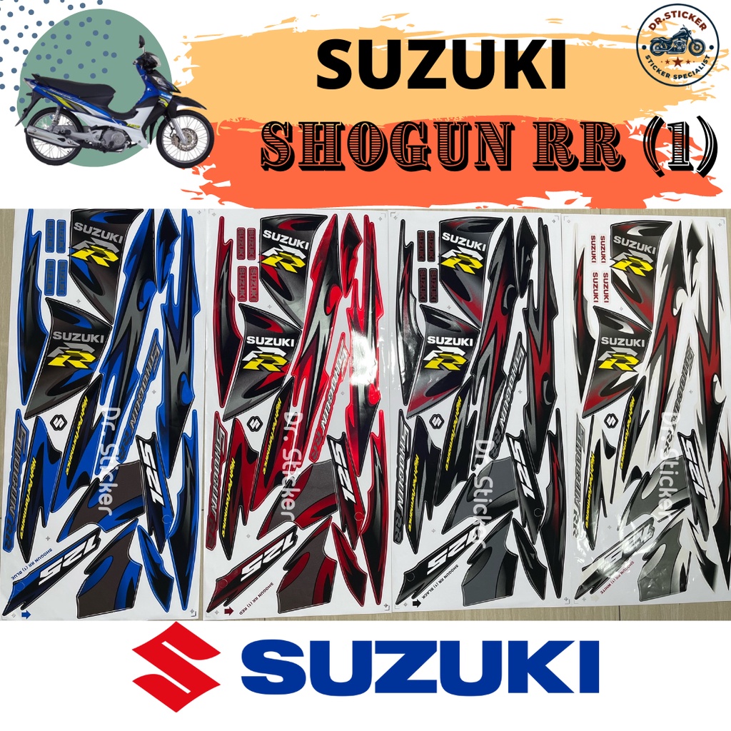 SUZUKI SHOGUN125 RR SHOGUN125RR SHOGUNRR 125 Stripe Stiker Sticker (1 ...
