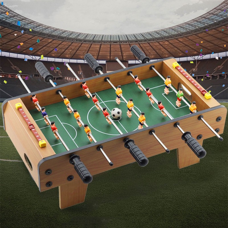 Wooden Foosball Soccer Table Football Game Arcade Room Desk Playfield ...