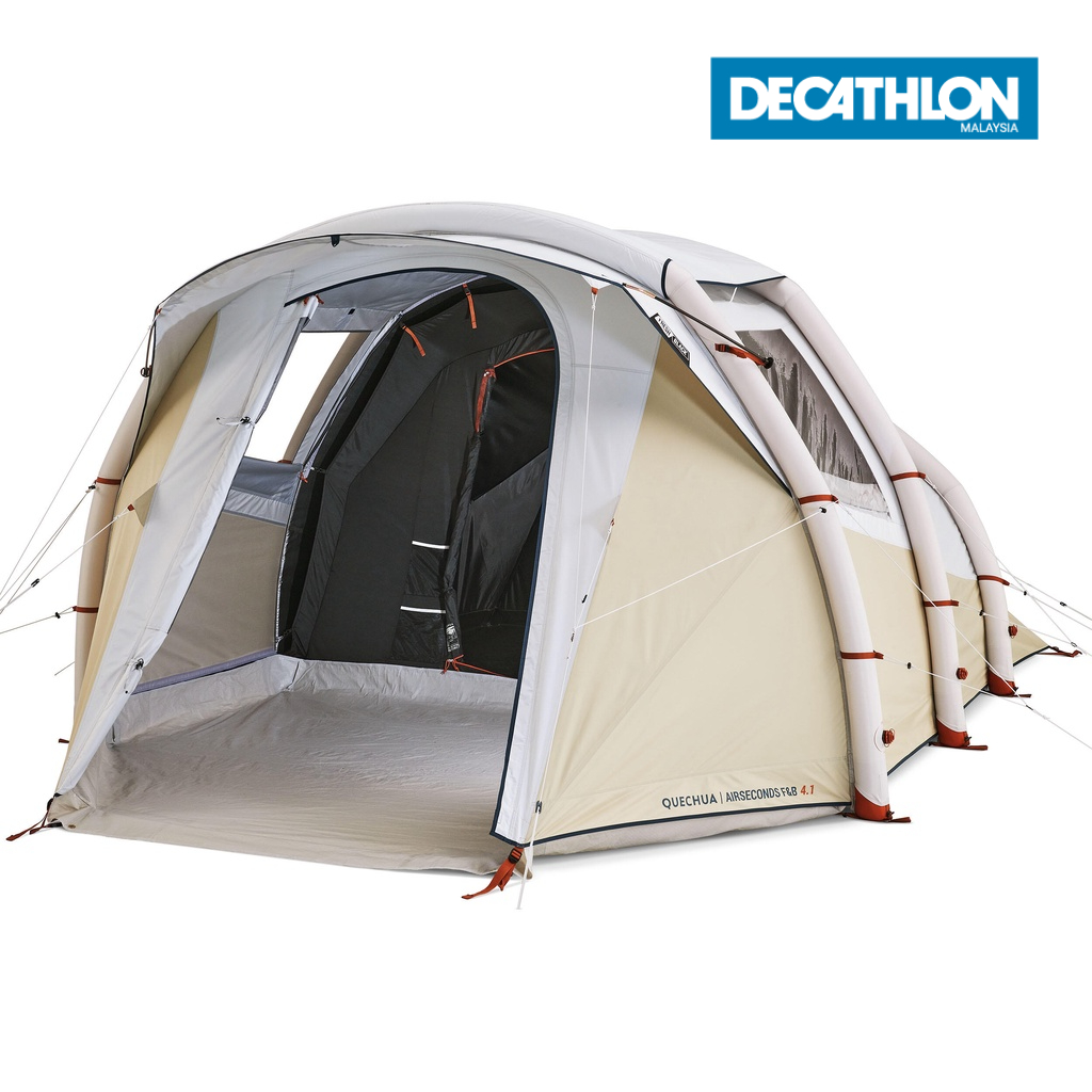 Decathlon Nature Hiking Inflatable Tent (4 Pax, Easy Assemble ...