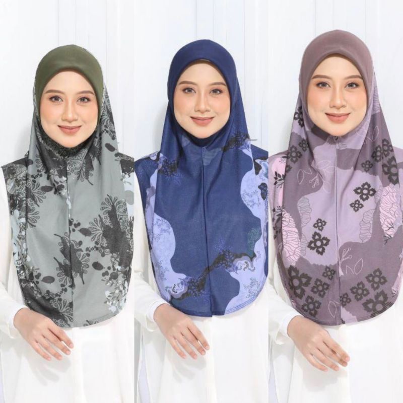 TUDUNG INSTANT TUDUNG SARUNG CORAK 3D TUDUNG MURAH. | Shopee Malaysia