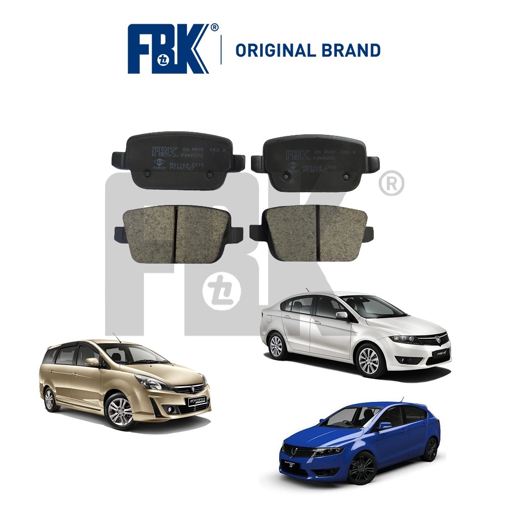 FBK Disc Brake Pad Rear - Proton Exora CFE Turbo / Preve / Suprima ...