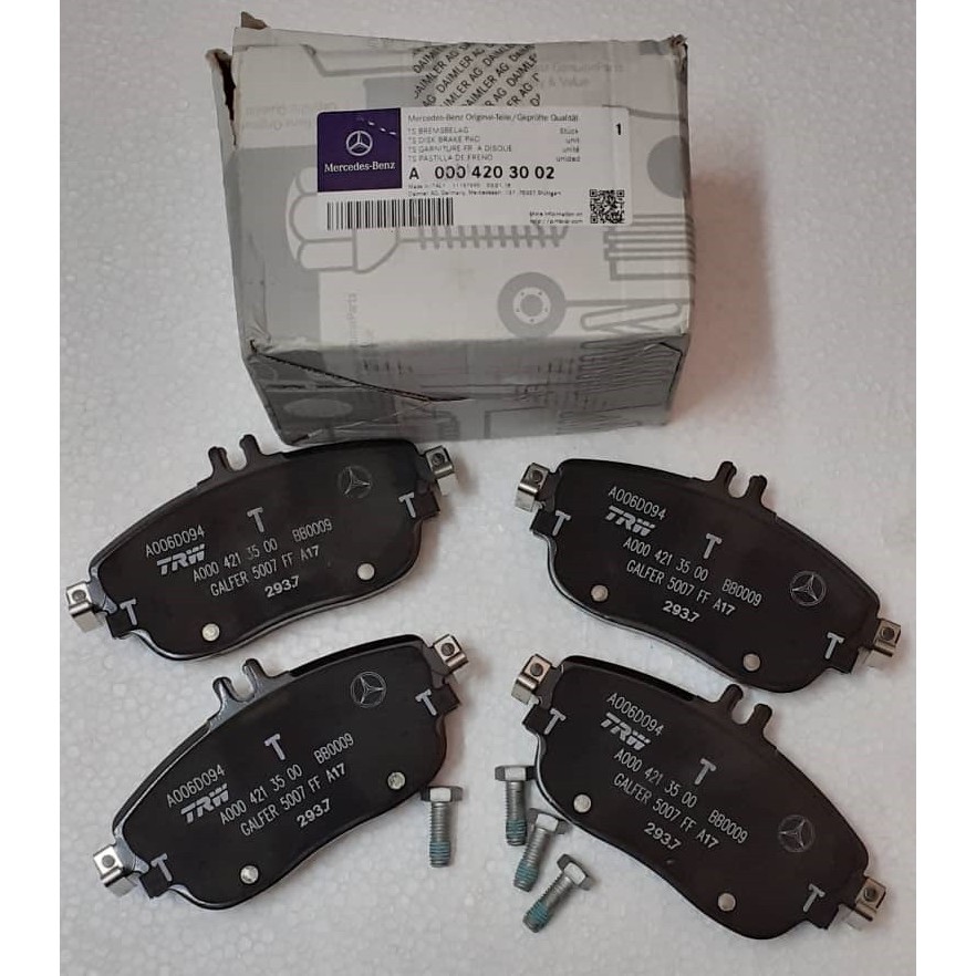 Mercedes W176 W246 W117 Original Mercedes Front Brake Pad Set ...
