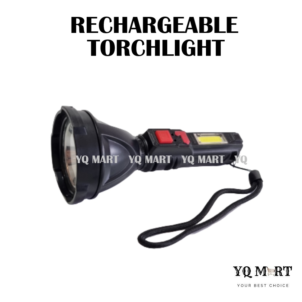 Rechargeable Torchlight Flashlight Emergency Light Lampu Picit Ringan ...