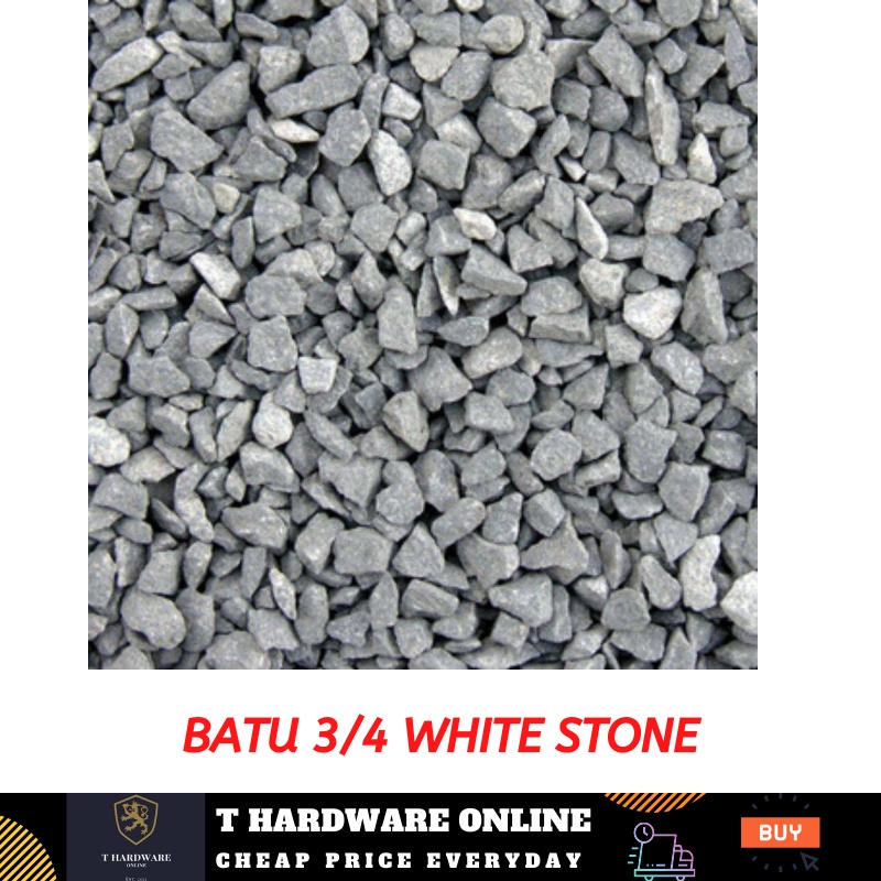 BATU 3/4 (20MM) WHITE STONE 1KG | Shopee Malaysia