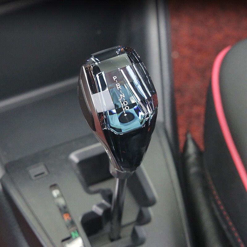 Universal 7 Color Crystal LED Gear Shift Knob Lever Stick Head Shifter ...